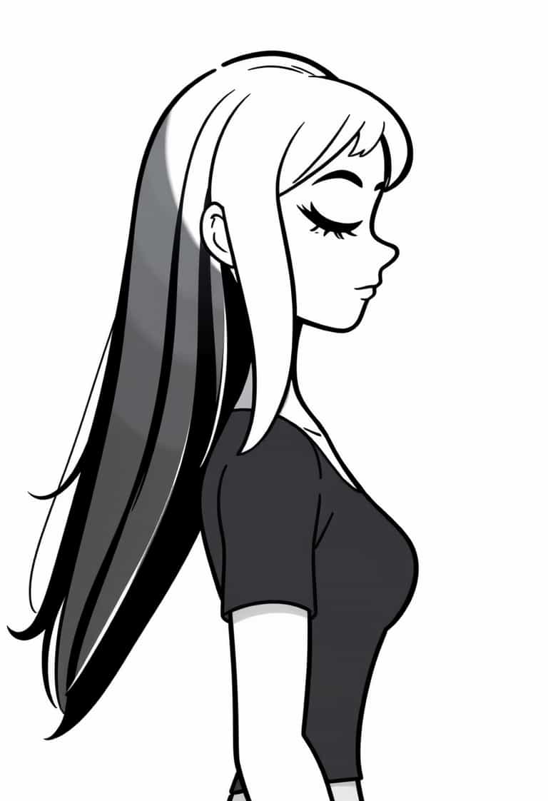 Stylish Anime Girl Character Design - Pixel Dojo