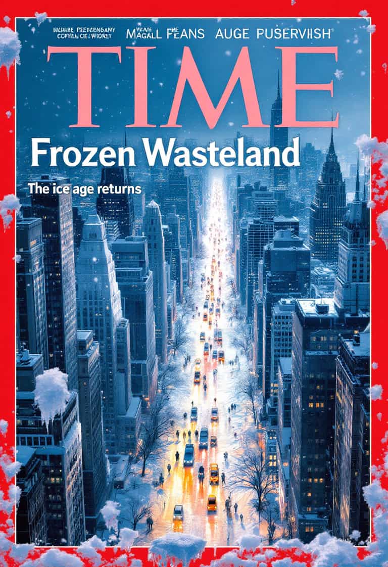 Frozen Cityscape: TIME Magazine Cover - Pixel Dojo