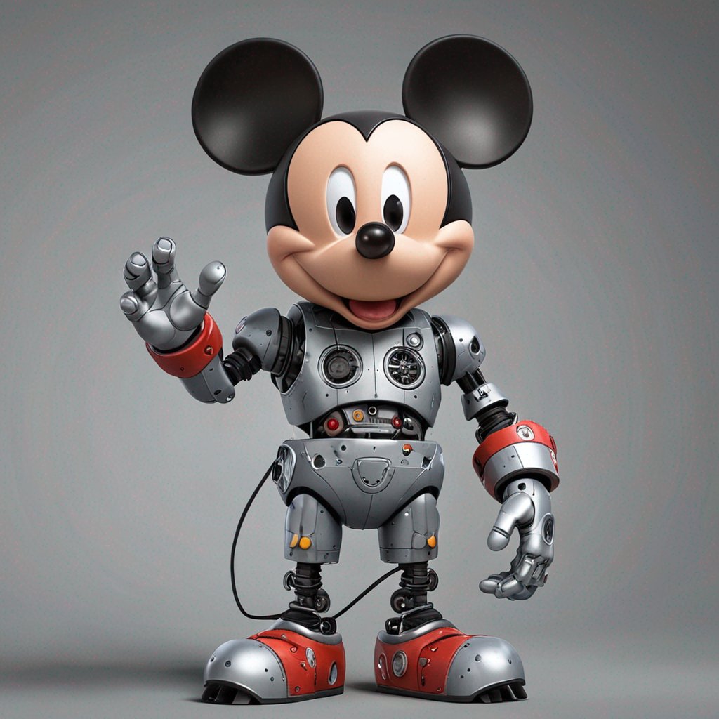Robotic Mickey Mouse A Fusion of Disney Icon and Technological Marvel ...