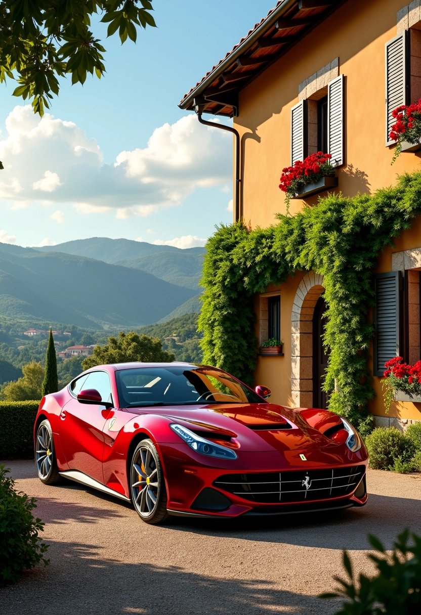 Ferrari Dream A Symphony of Speed and Elegance - Pixel Dojo