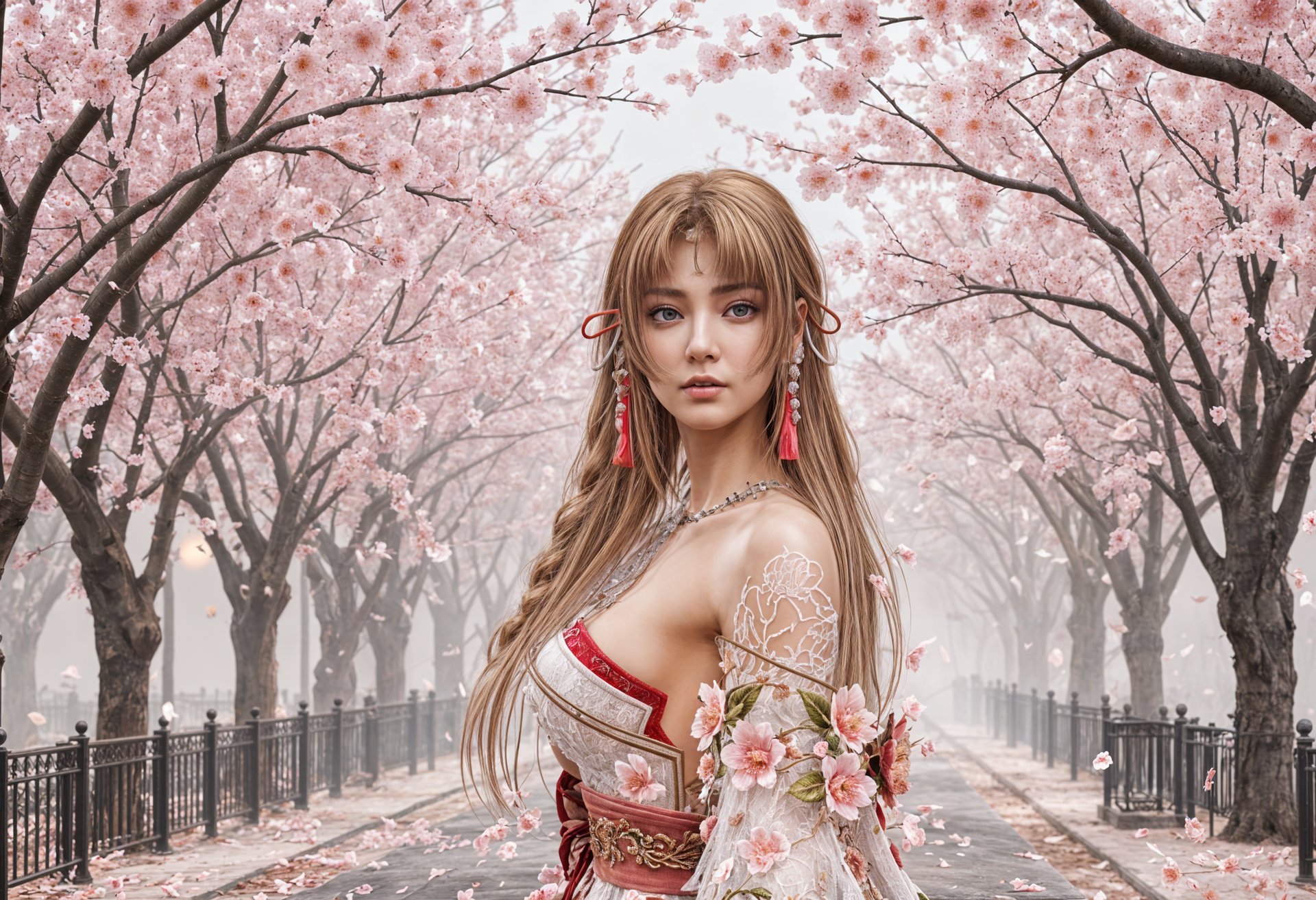 Blossom Avenue Elegance - Pixel Dojo