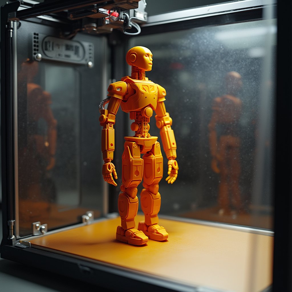 Orange Sentinel: A Glimpse into Future Robotics - Pixel Dojo