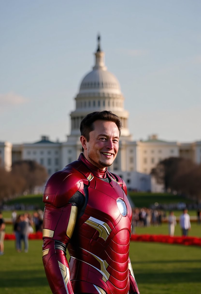 Iron Man at the Capitol - Pixel Dojo