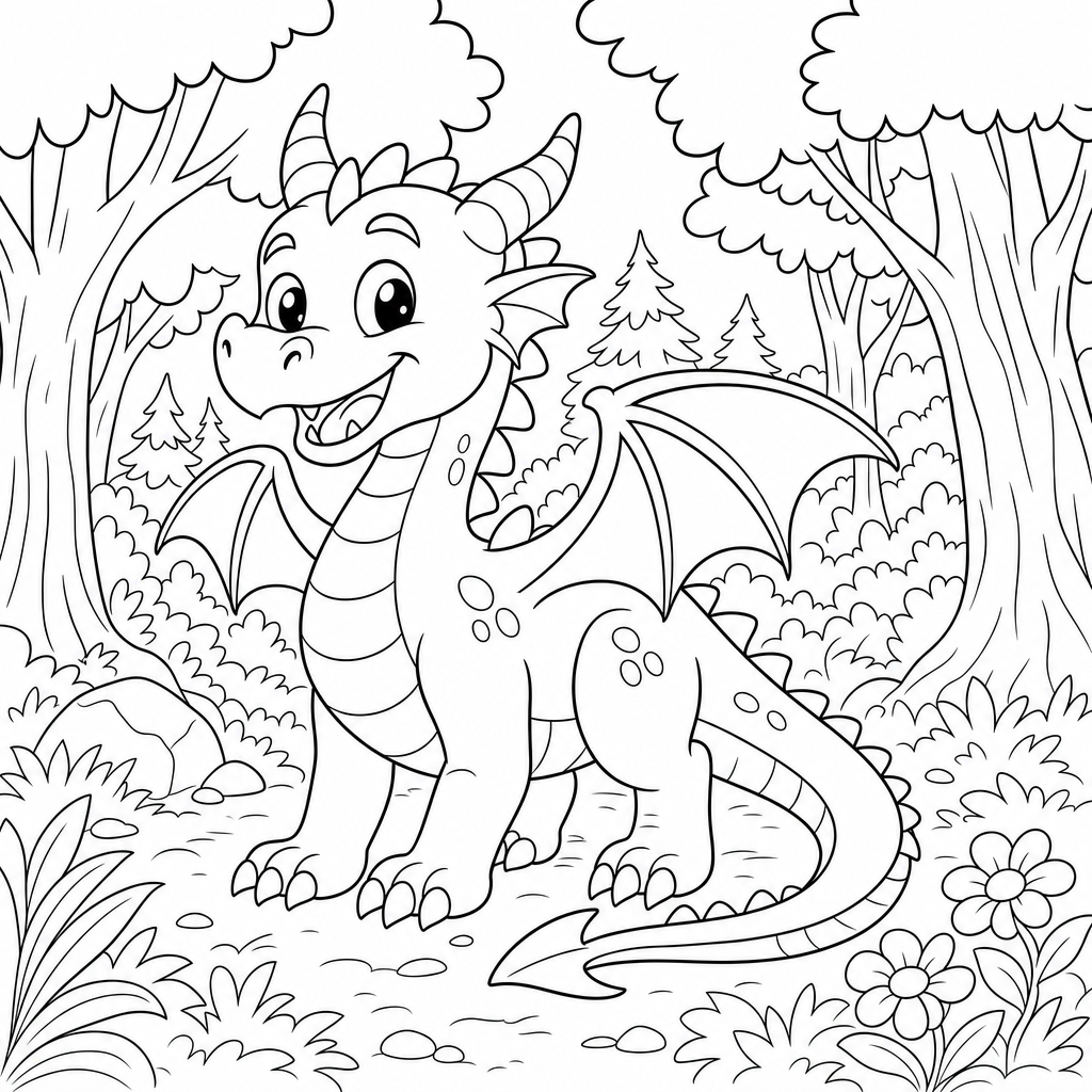 Fast AI Coloring Page Generator for Printable Line Art